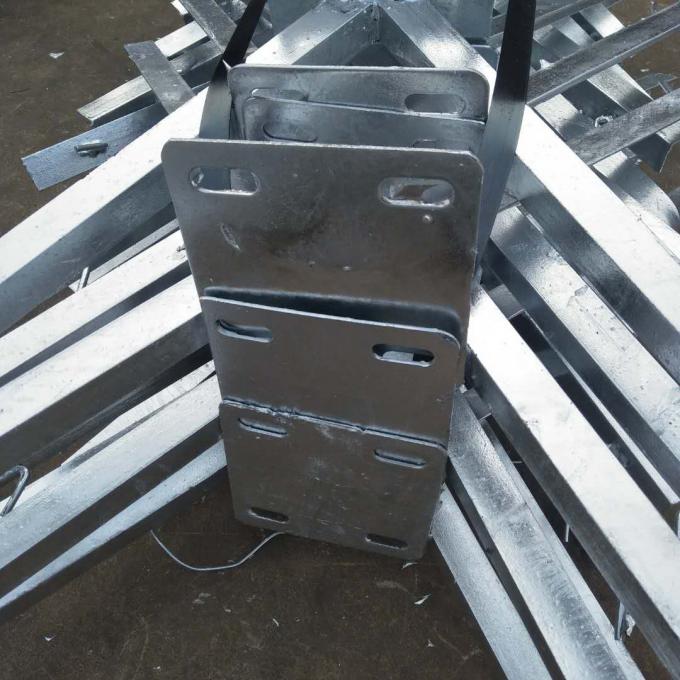 6 Strand Barbed Wire Extension Arms Galvanized Flange Etch Proof