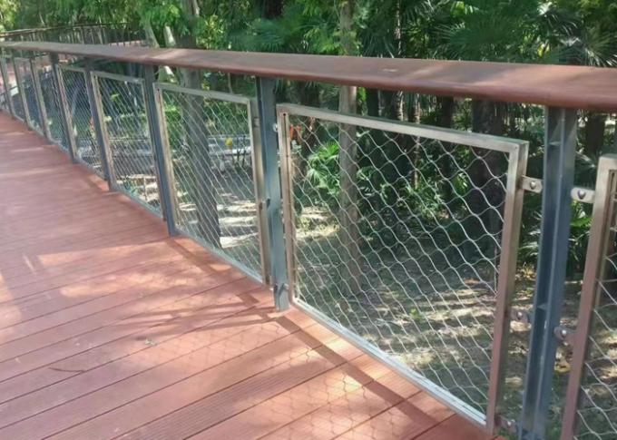 2mm 7x7 Stainless Steel Rope Mesh Netting For Elevated Walkway Railing