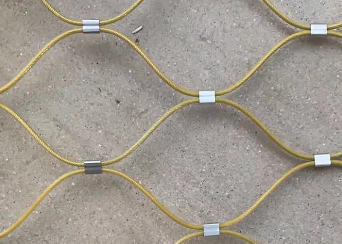 2mm 7x7 Stainless Steel Rope Mesh Netting For Elevated Walkway Railing