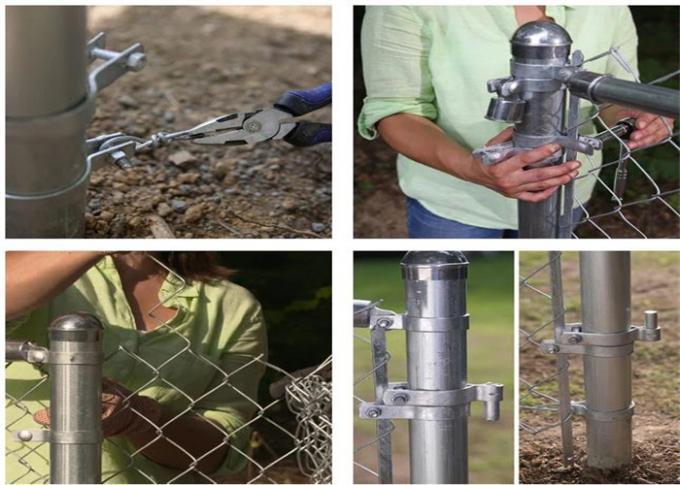 ISO 4ft 5ft 6ft 8ft 1 Inch Chain Link Fence Farm Field Galvanized Steel ...