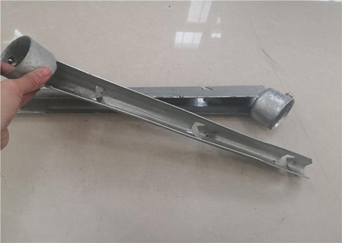 Chain Link Fence Terminal Post Corner Barb Arm 3 Strand 45° Corrosion ...