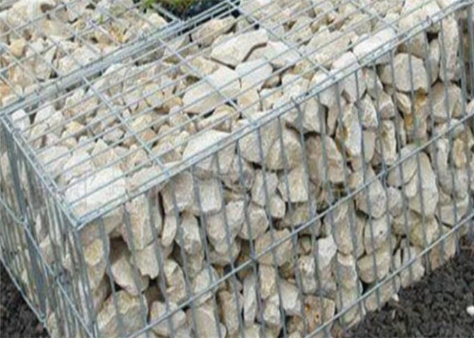 Decorative Gabion Baskets For Gardens , Green Gabion Fences Wall for ...