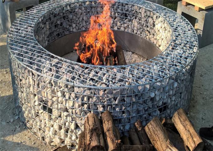 Hot Dipped Galvanized Welded Wire Gabions Retaining Wall / Stone Wall ...